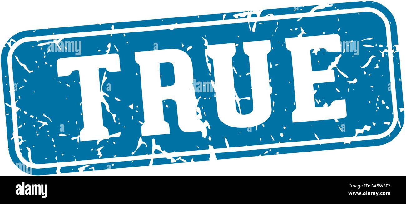 true stamp. true rectangular sign isolated on transparent background ...