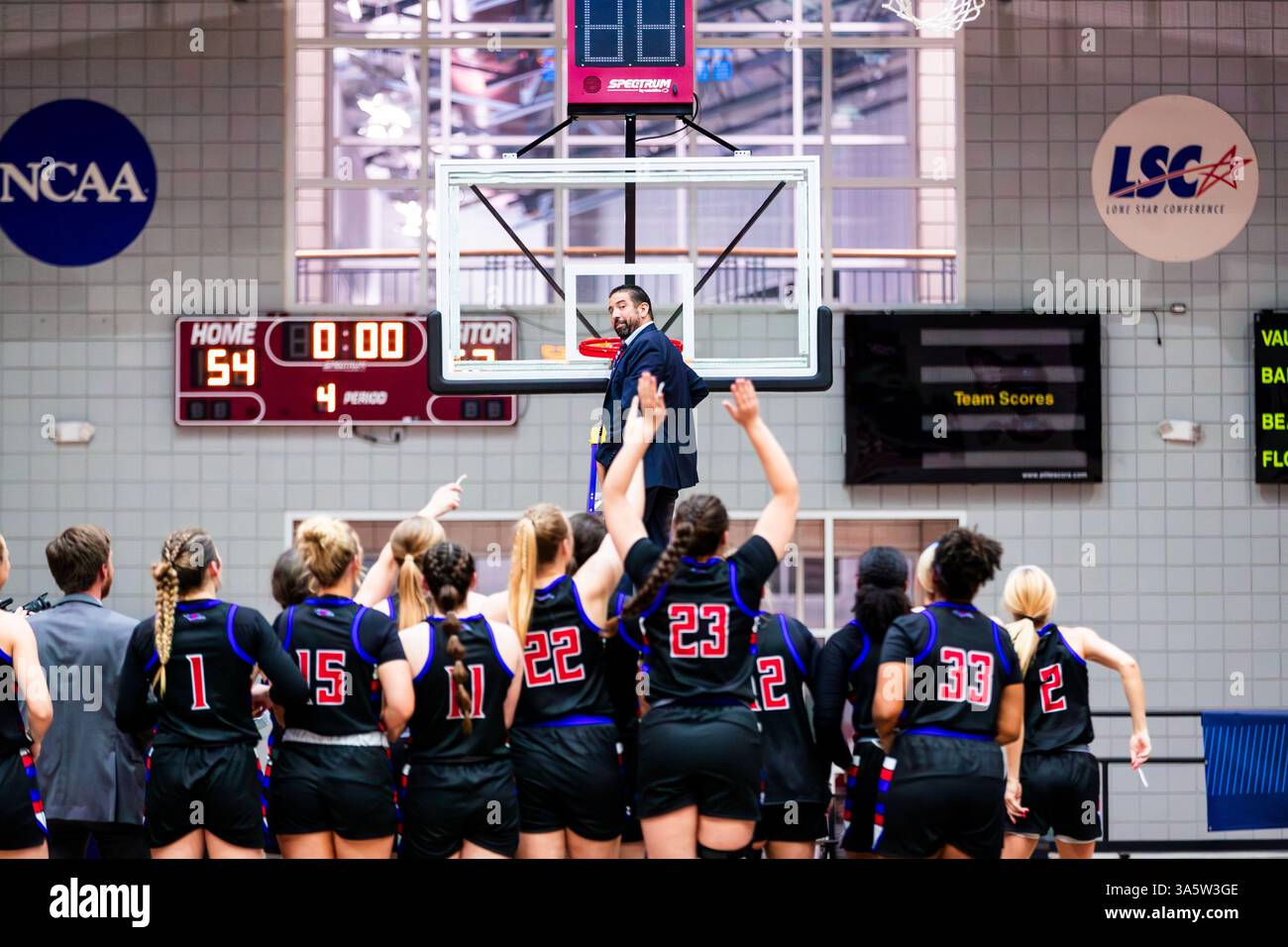 Lubbock Christian University women's basketball in action against Texas ...