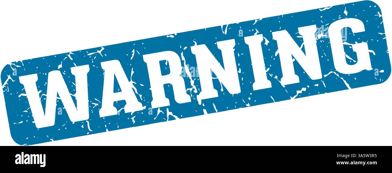warning stamp. warning rectangular sign isolated on transparent ...