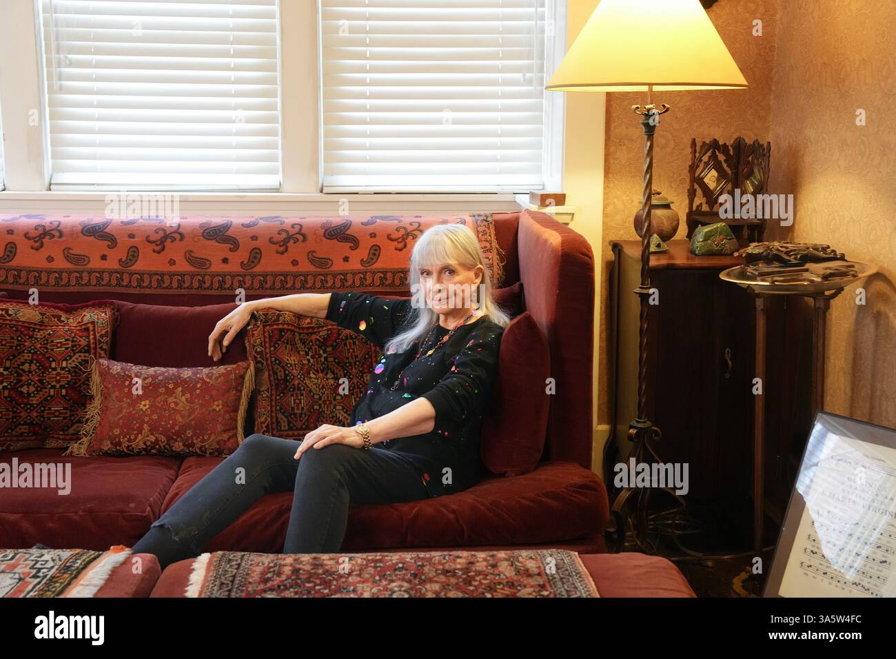 Sylvia Tyson poses in her Toronto home, on Tuesday, March 4, 2025. THE ...