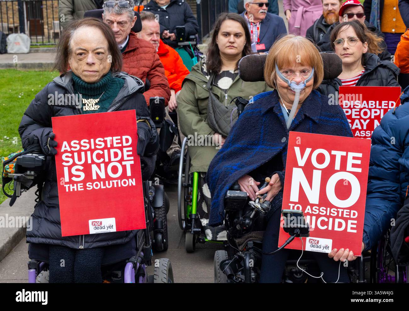 London, UK. 24th Mar, 2025. Activists and politicians including Liz ...