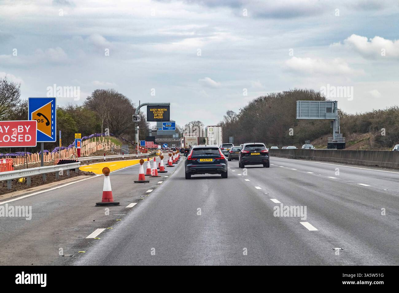 View from the passenger seat of car showing the adding of emergency ...