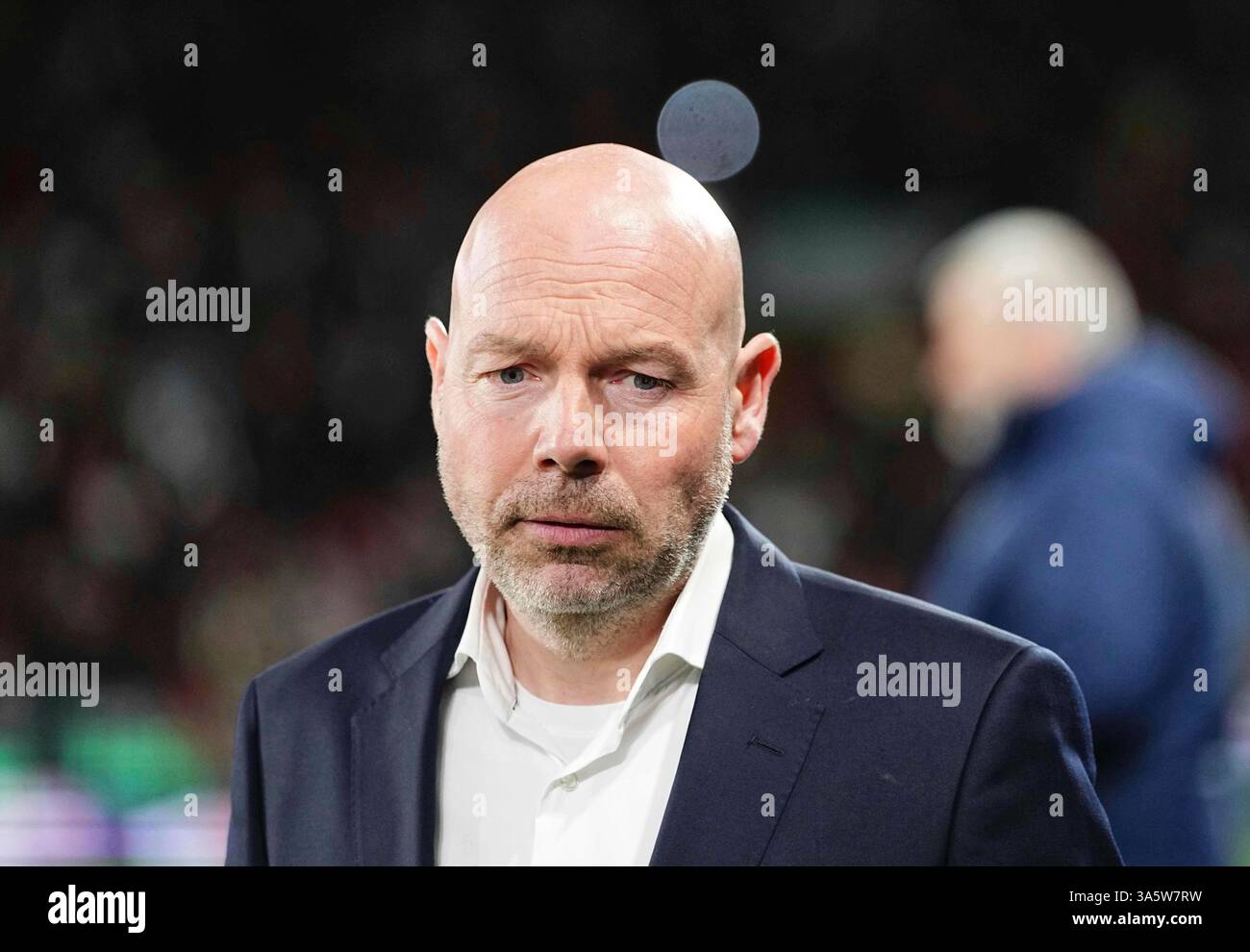 March 23 2025: Brian Riemer of Denmark looks on during a UEFA Nations ...