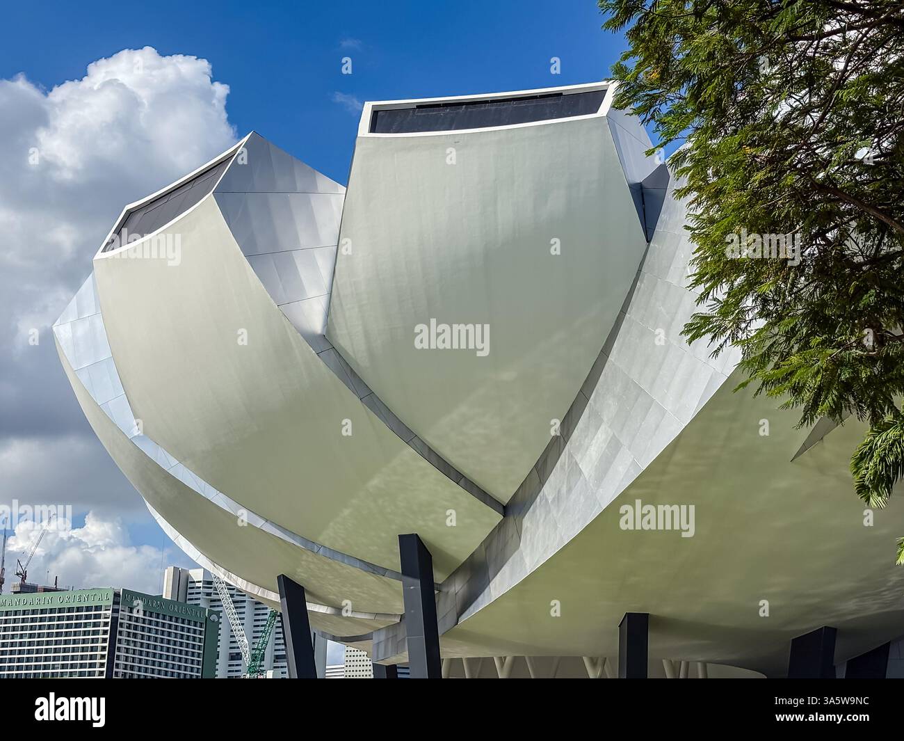 Artscience museum is located in Singapore. It has a unique lotus flower ...
