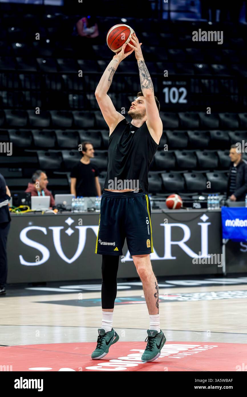 Istanbul, Turkiye. 23rd Mar, 2025. Metecan Birsen, #1 of Fenerbahce ...