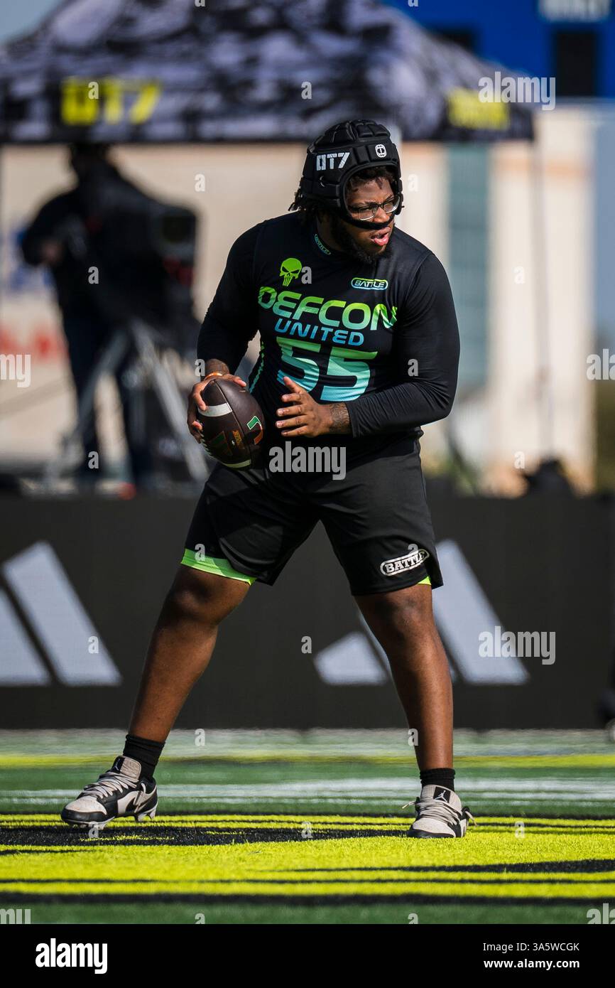 Defcon United's Jordan Davis during OT7 Week 2 Sunday, March 23, 2025 ...