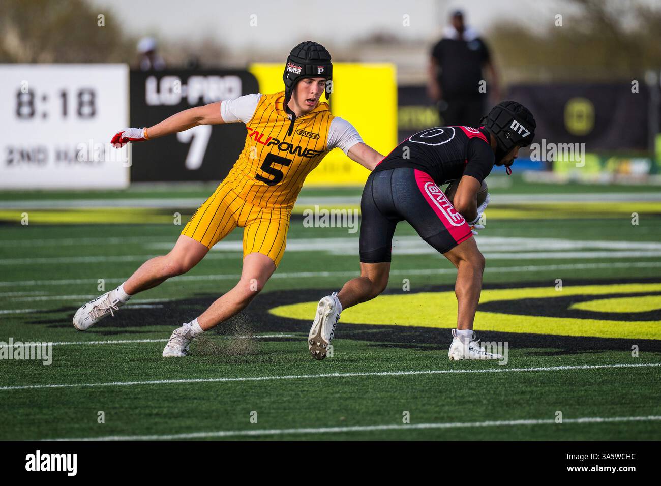 California Power's Logan Hirou tags Lo Pro's Kaden Cadang during OT7 ...