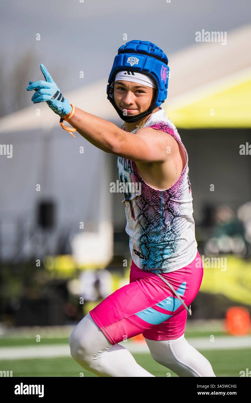 Eric Osorio celebrates a touchdown during OT7 Week 2 Sunday, March 23 ...