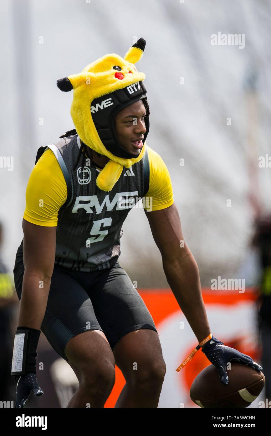 RWE's Logan Hirou celebrates during OT7 Week 2 Sunday, March 23, 2025 ...