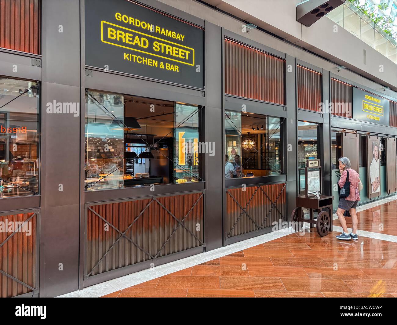 Gordon Ramsay Bread Street Kitchen & Bar exterior in Singapore. The ...