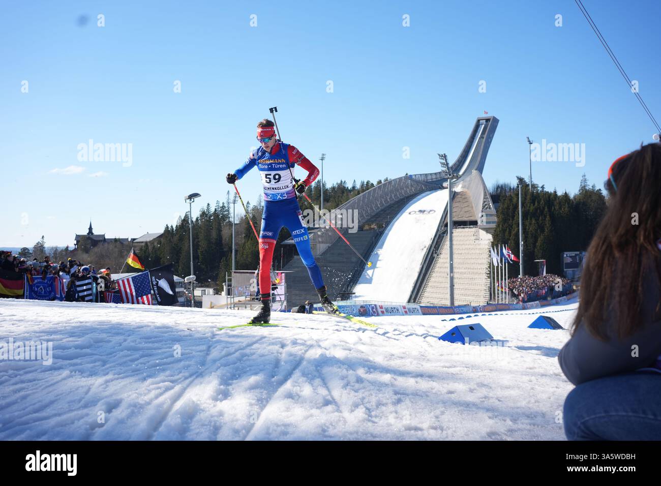 Oslo 20250322. Jakub Borgula from Slovakia during the men's 12.5 km ...