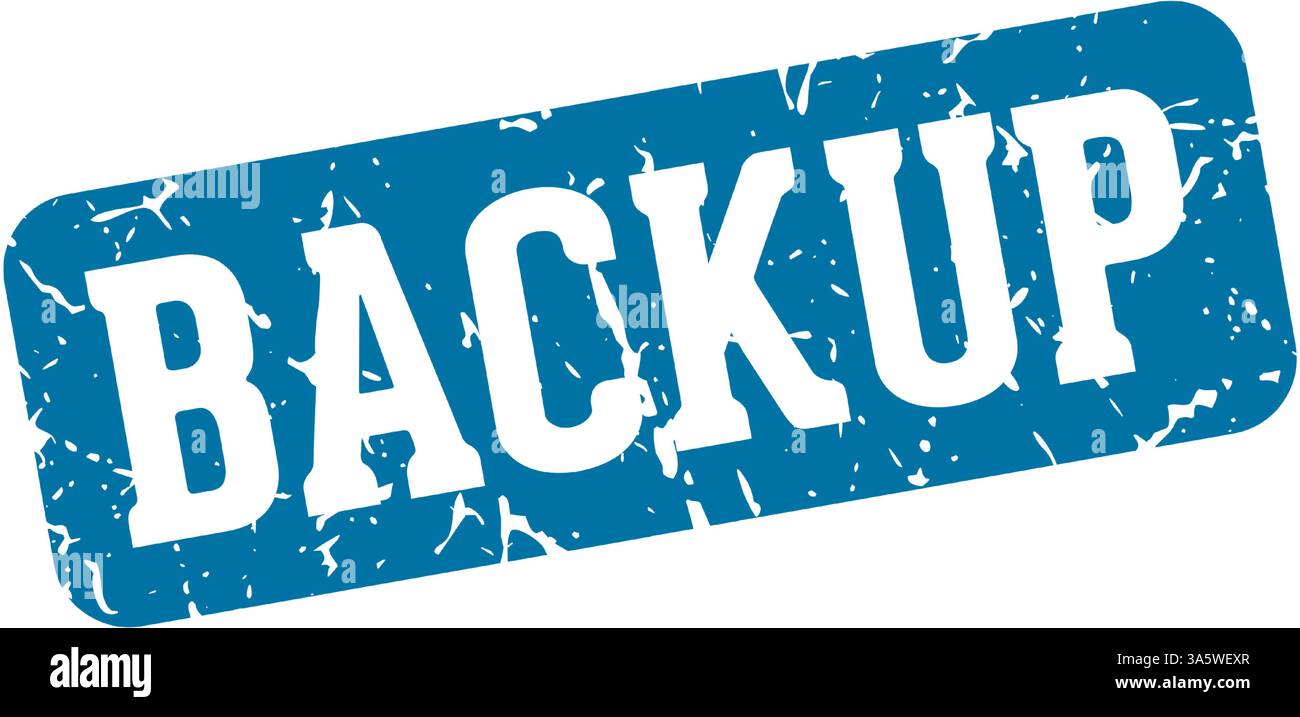 backup stamp. backup rectangular sign isolated on transparent ...