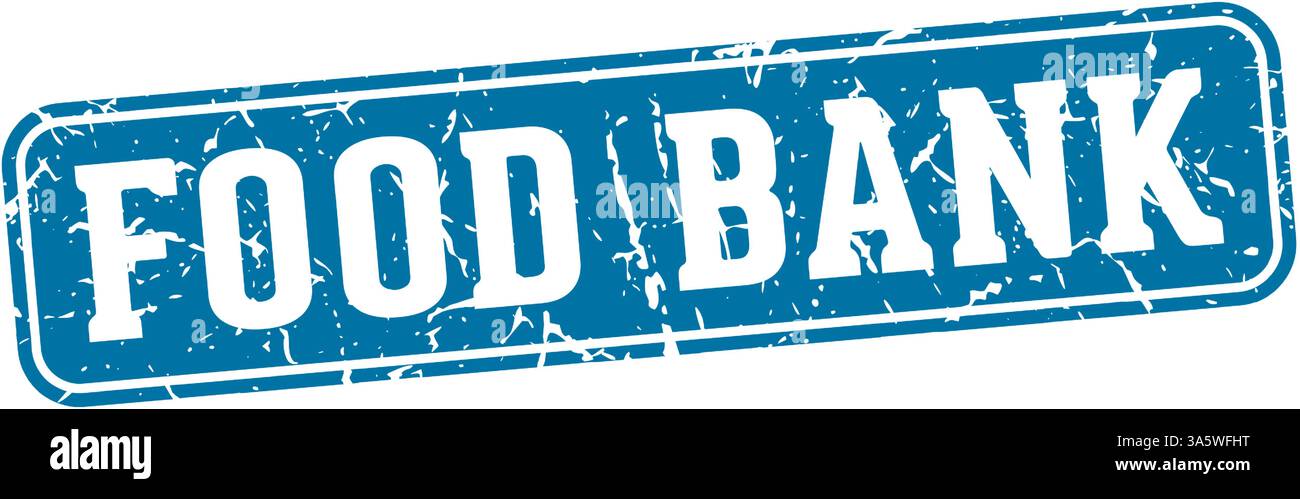food bank stamp. food bank rectangular sign isolated on transparent ...