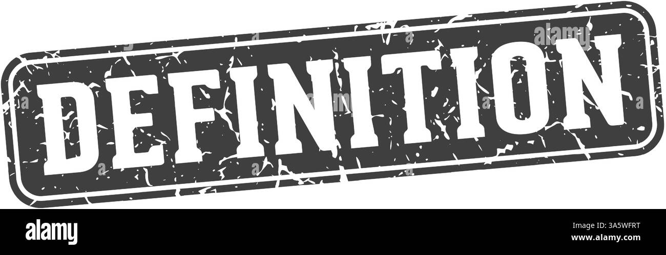 definition stamp. definition rectangular sign isolated on transparent ...