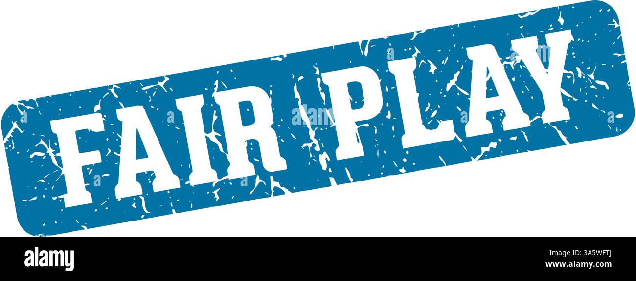 fair play stamp. fair play rectangular sign isolated on transparent ...