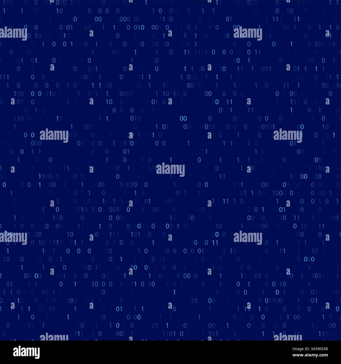 Binary code background futuristic digital matrix pattern blue technology. Binary digital ...