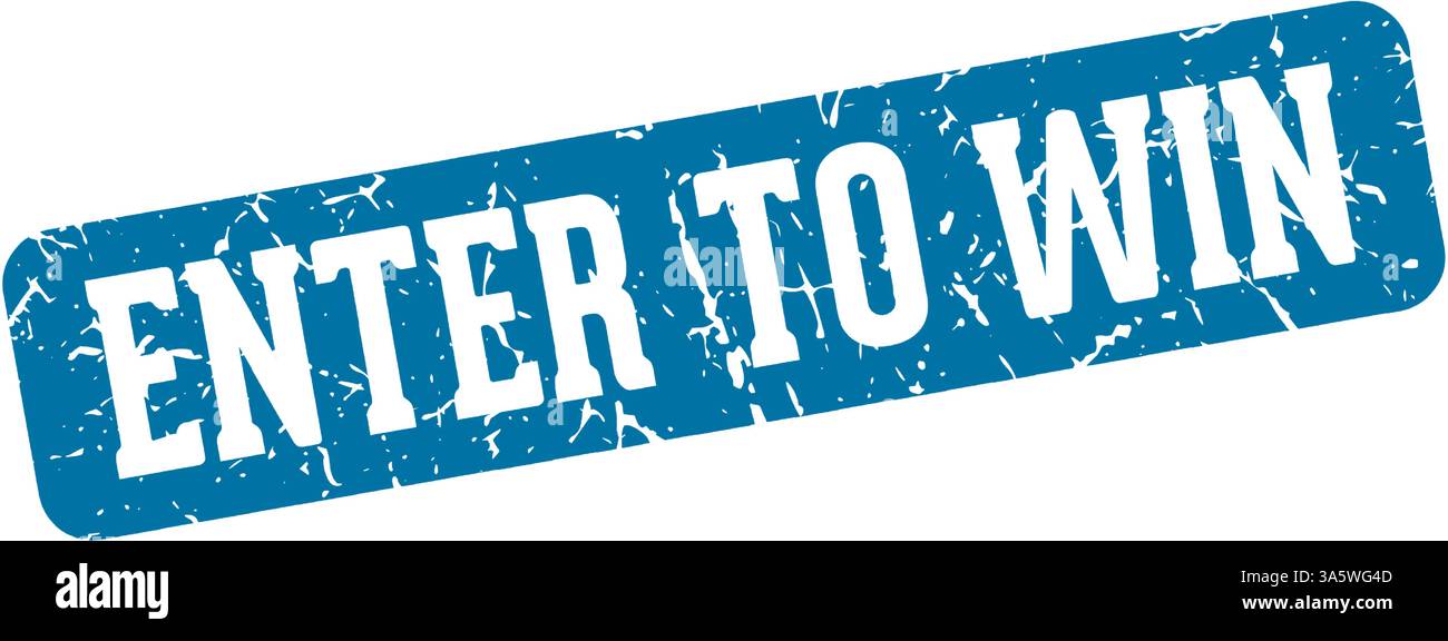 enter to win stamp. enter to win rectangular sign isolated on ...