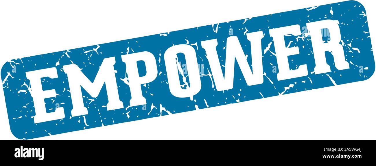 empower stamp. empower rectangular sign isolated on transparent ...