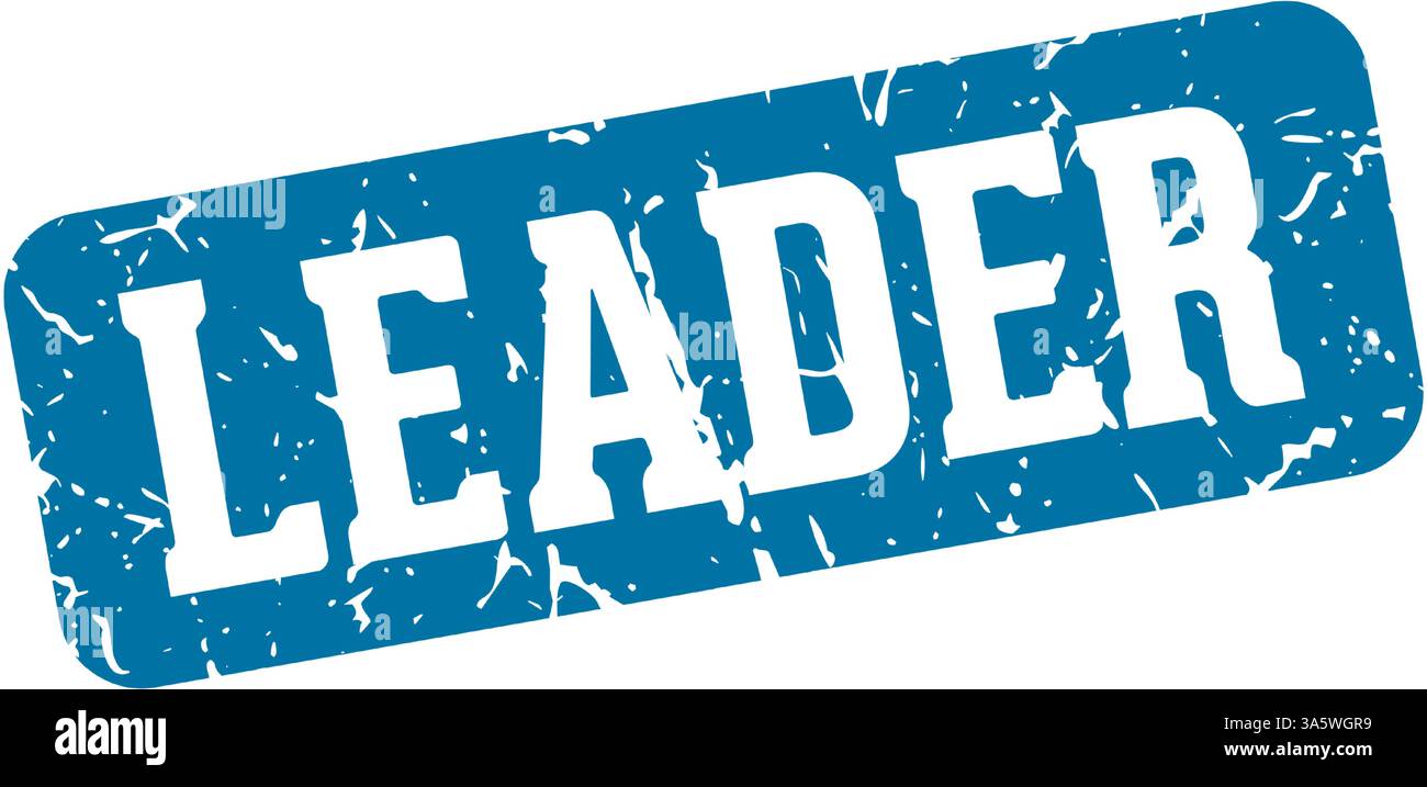 leader stamp. leader rectangular sign isolated on transparent ...