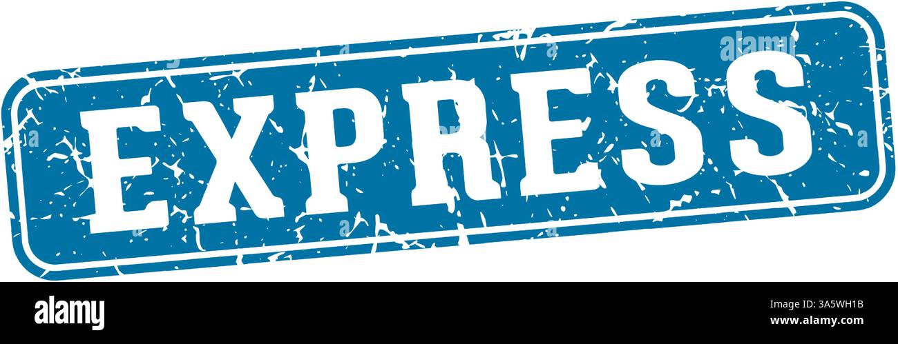 express stamp. express rectangular sign isolated on transparent ...