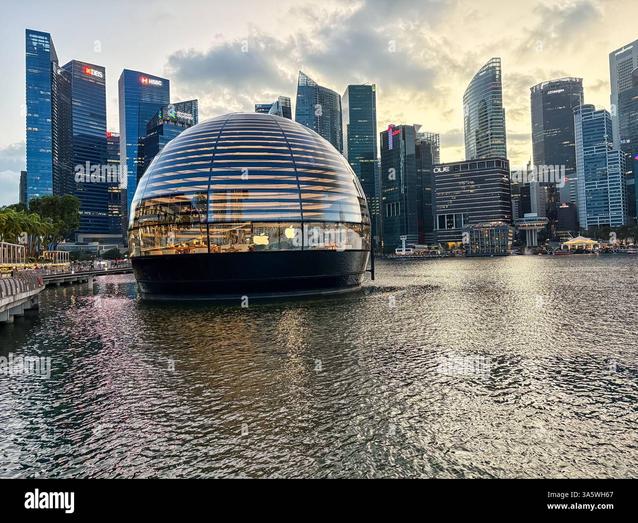Apple Marina Bay Sands is a distinctive floating retail store in ...