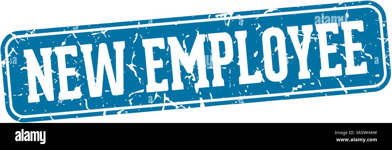 new employee stamp. new employee rectangular sign isolated on ...