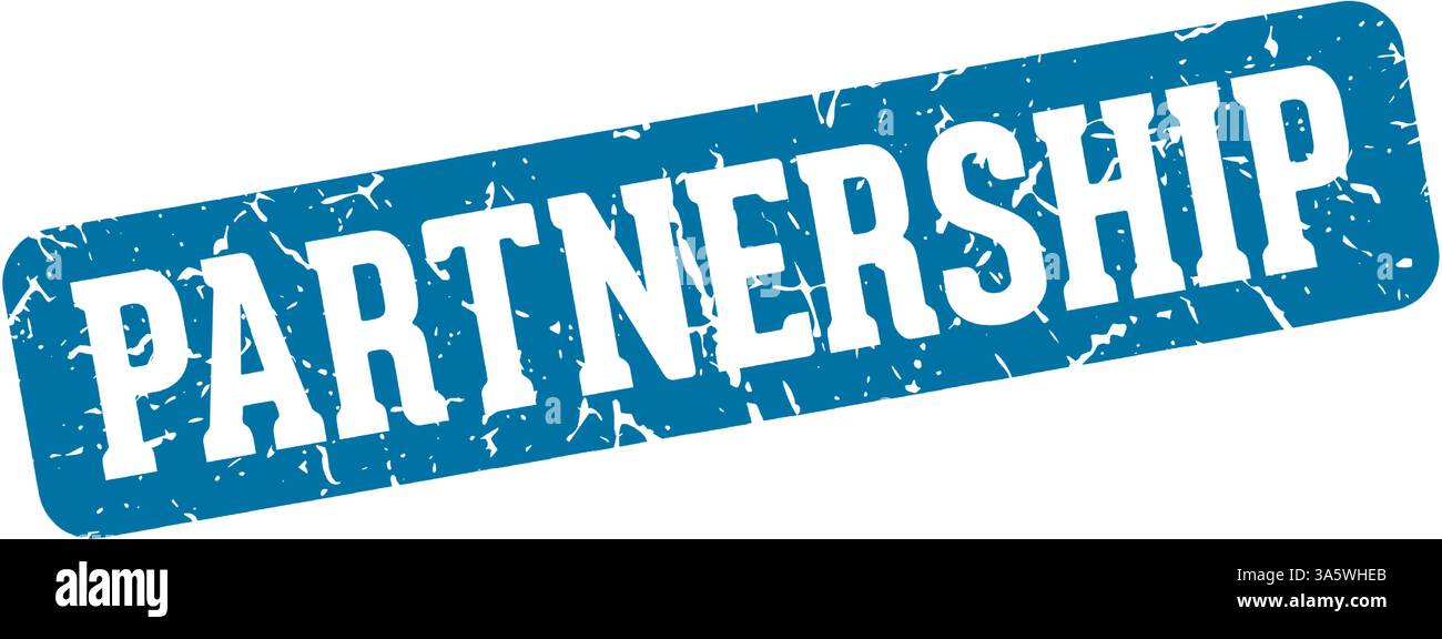 partnership stamp. partnership rectangular sign isolated on transparent ...
