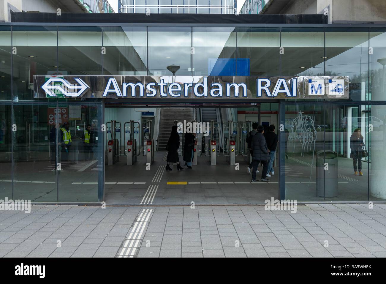 Amsterdam, the Netherlands. 16 March 2024. The entrance to Amsterdam ...