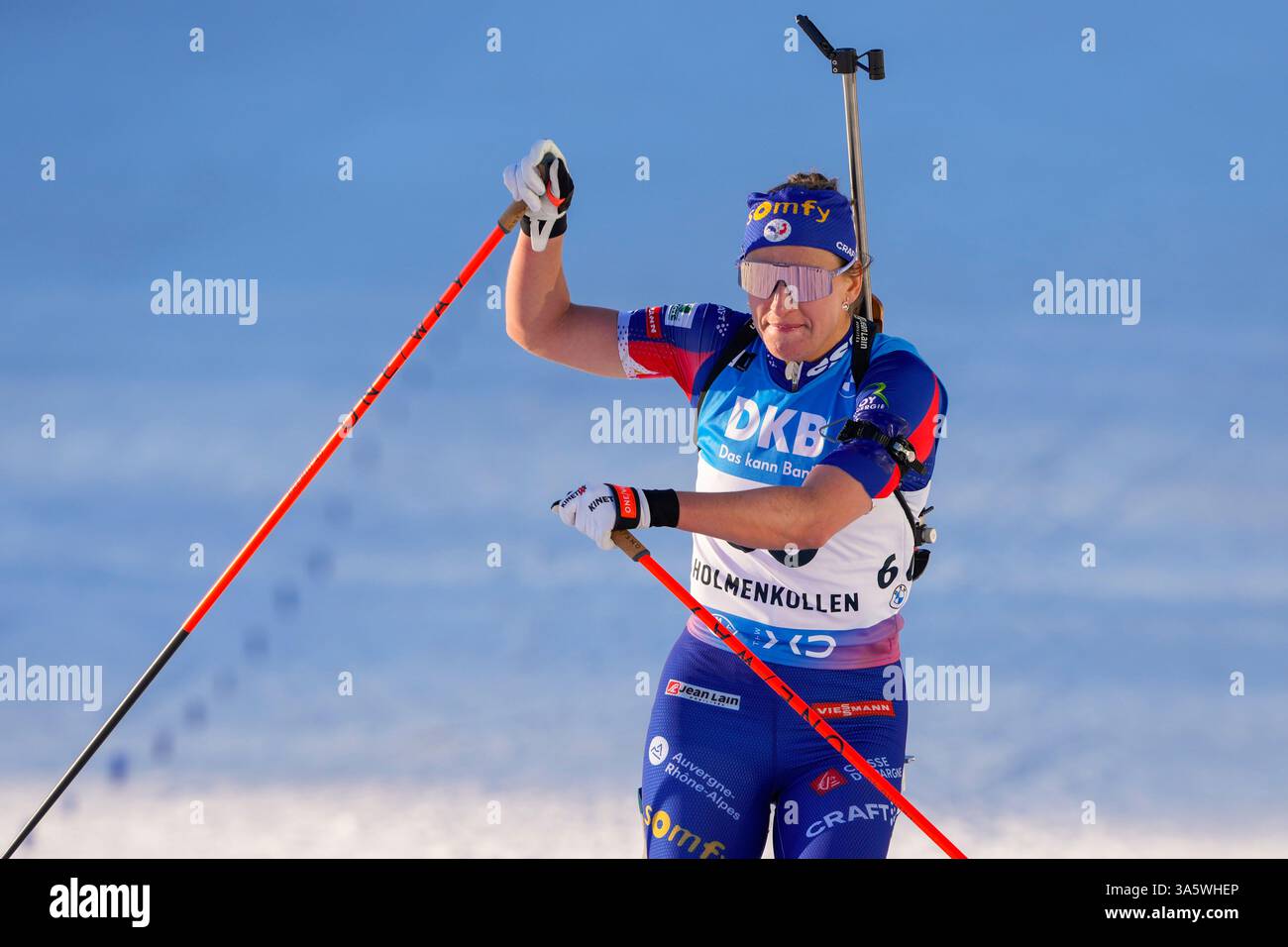 Oslo 20250321. Julia Simon from France during the women's 7.5 km ...