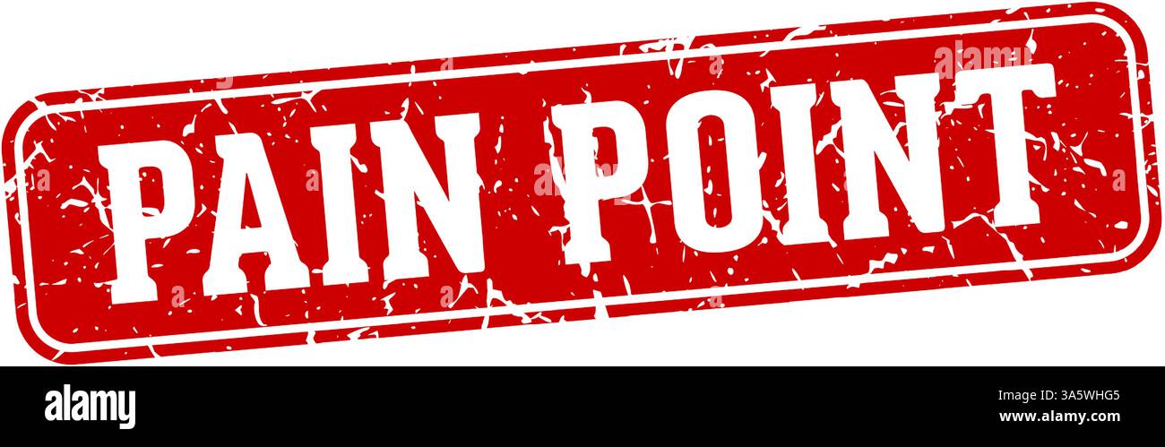 pain point stamp. pain point rectangular sign isolated on transparent ...