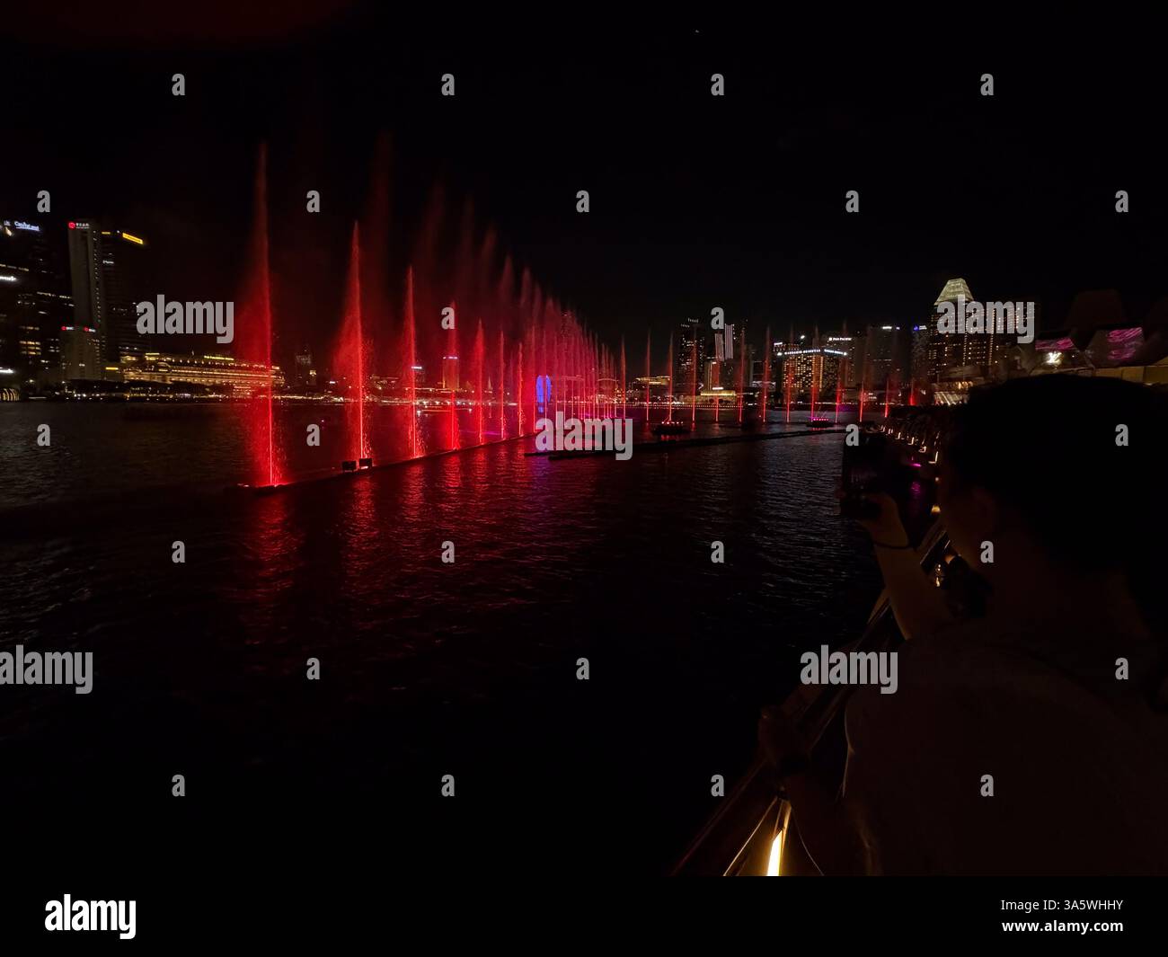 Spectra is a free-to-public outdoor light and water show, at the Marina ...