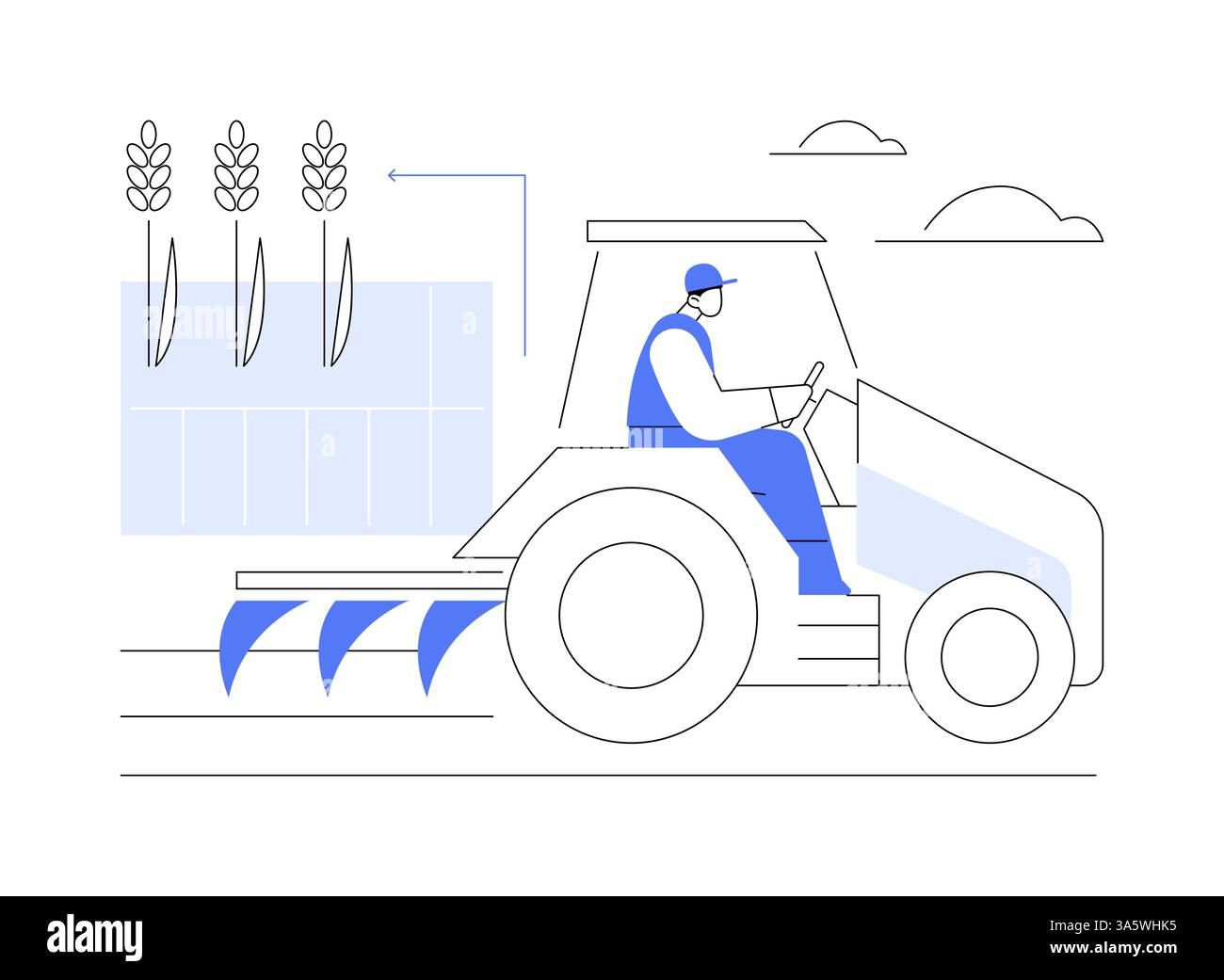 Preparation of soil isolated cartoon vector illustrations Stock Vector ...