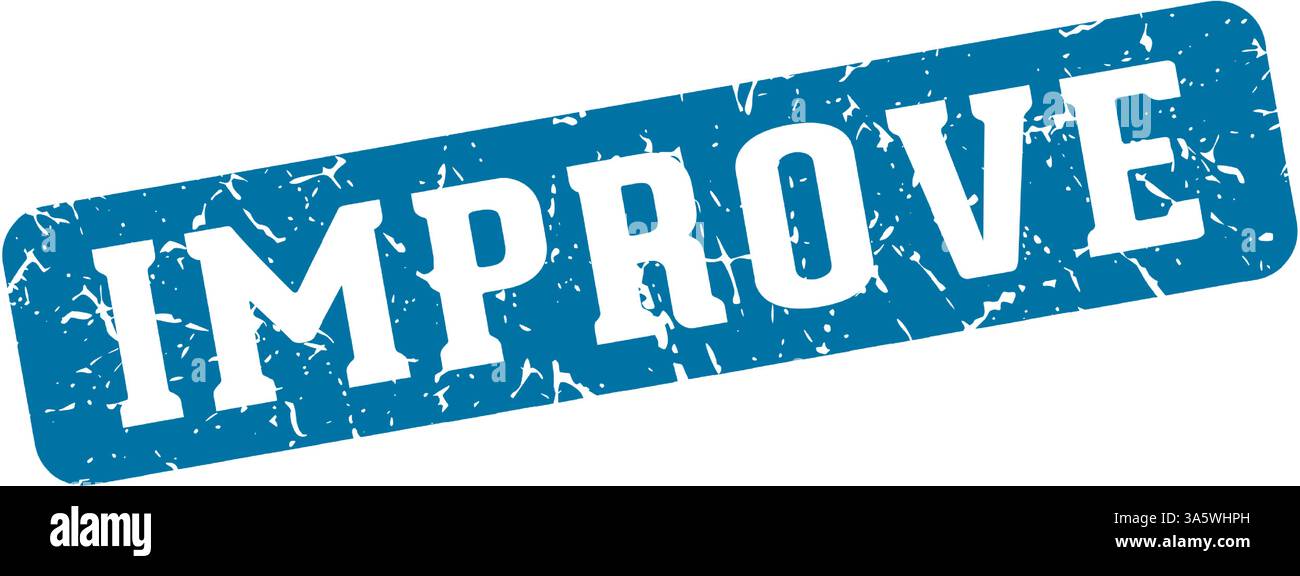 improve stamp. improve rectangular sign isolated on transparent ...
