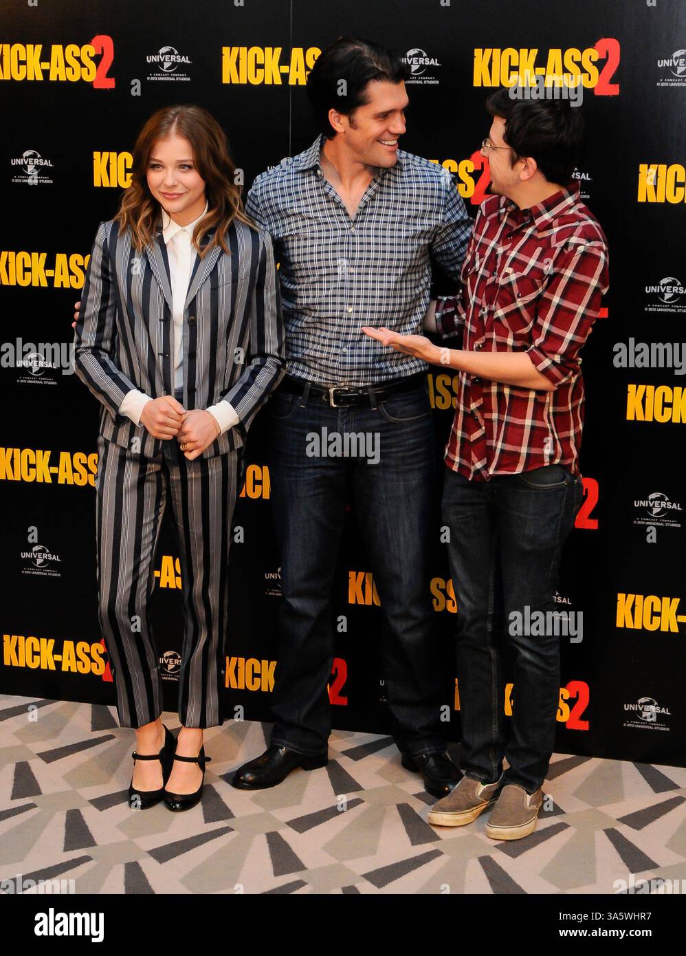 London, England, 08.05.2013 Jeff Wadlow, Chloe Grace Mortez and ...