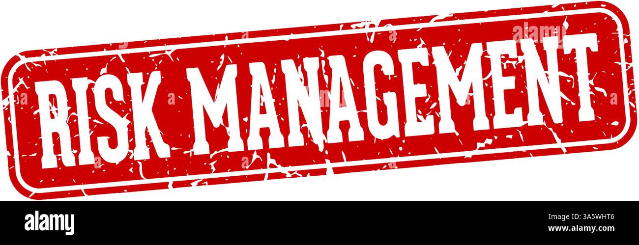 risk management stamp. risk management rectangular sign isolated on ...