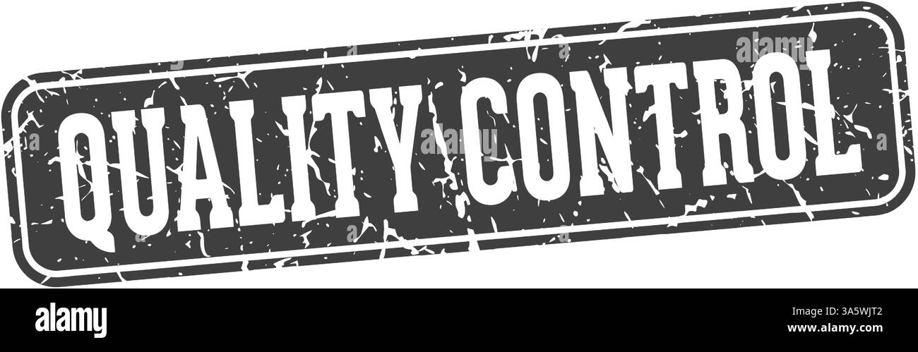 quality control stamp. quality control rectangular sign isolated on ...