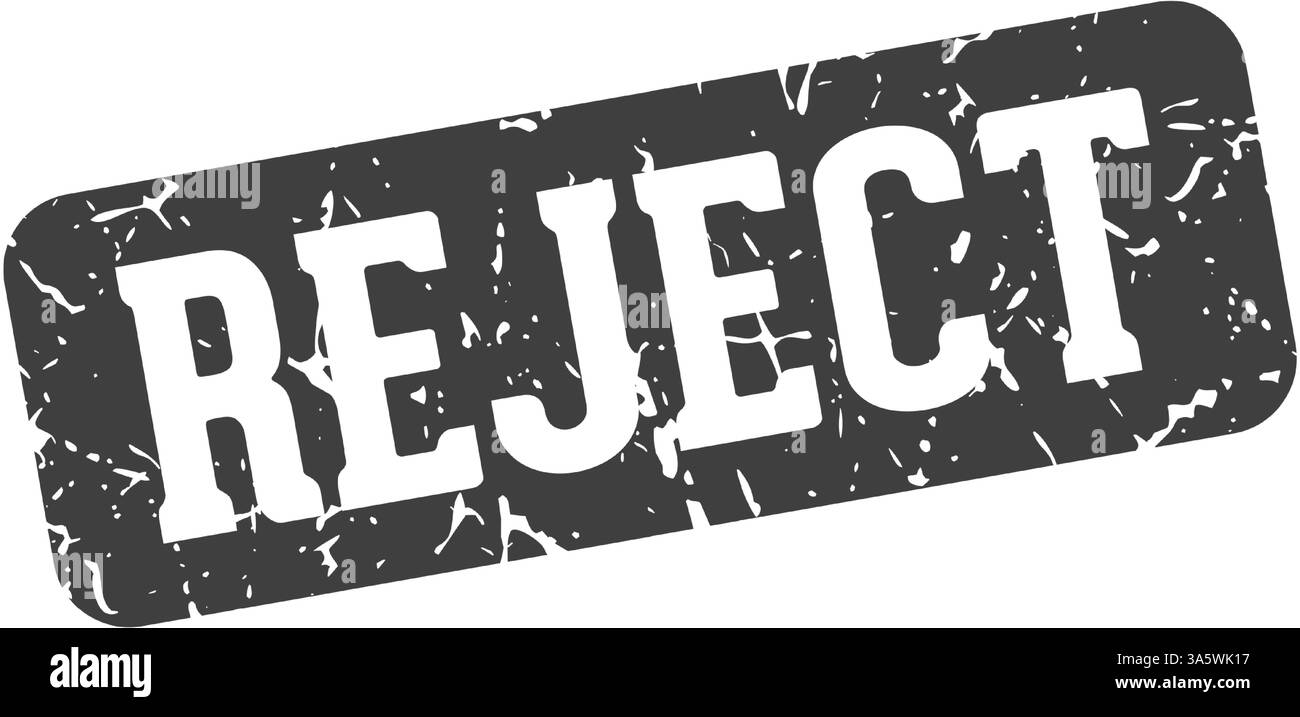 reject stamp. reject rectangular sign isolated on transparent ...