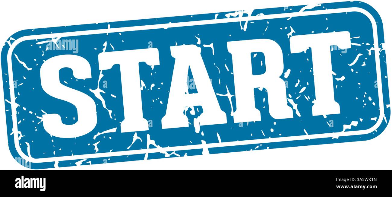 start stamp. start rectangular sign isolated on transparent background ...