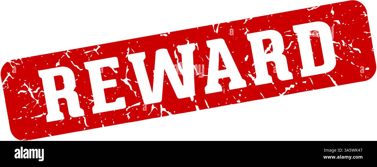 reward stamp. reward rectangular sign isolated on transparent ...