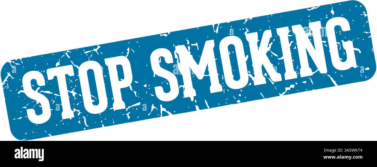 stop smoking stamp. stop smoking rectangular sign isolated on ...