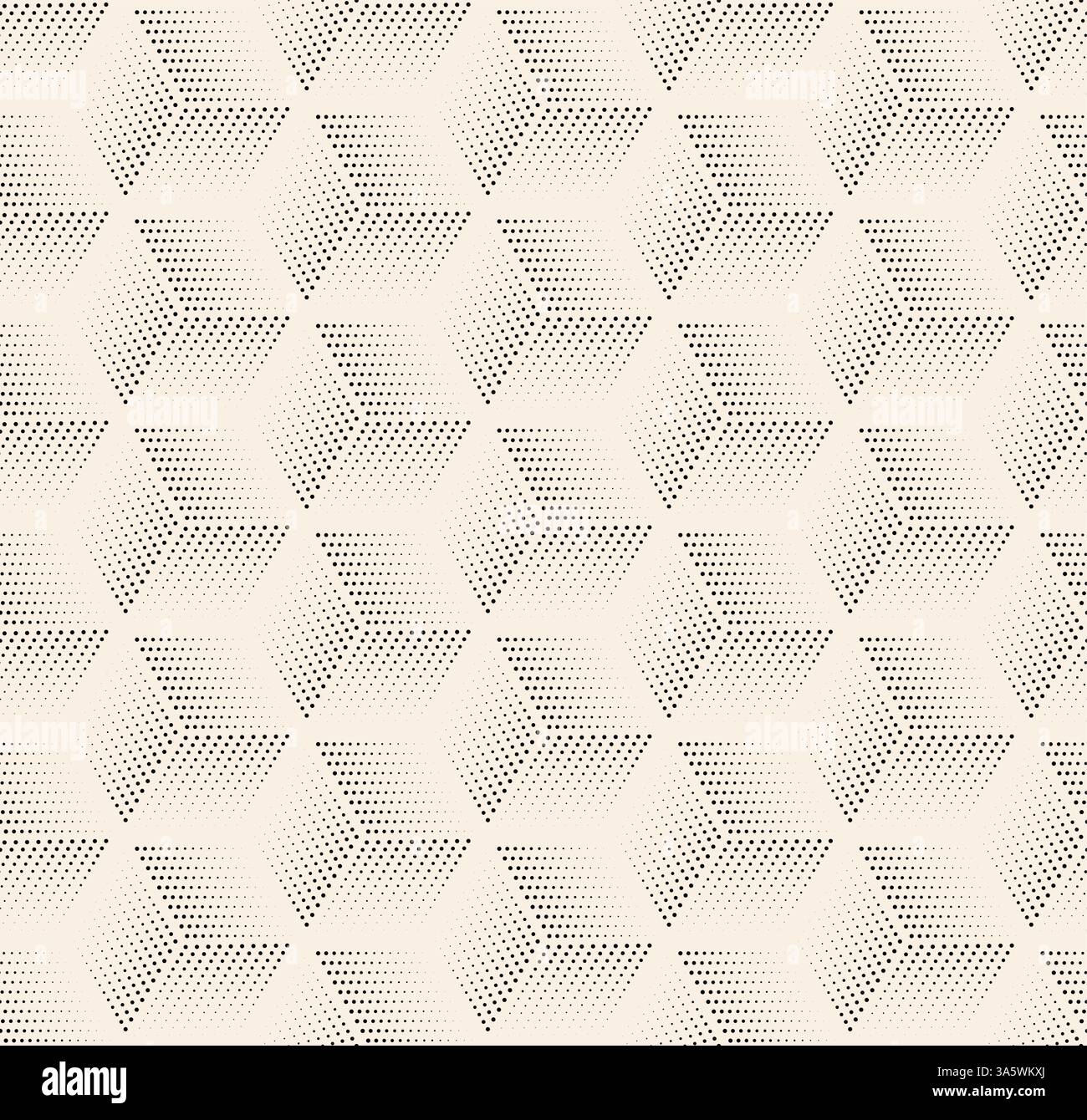 Black Beige Cube Background Dotted Line Cube Seamless Pattern Vector Geometric Cube Of