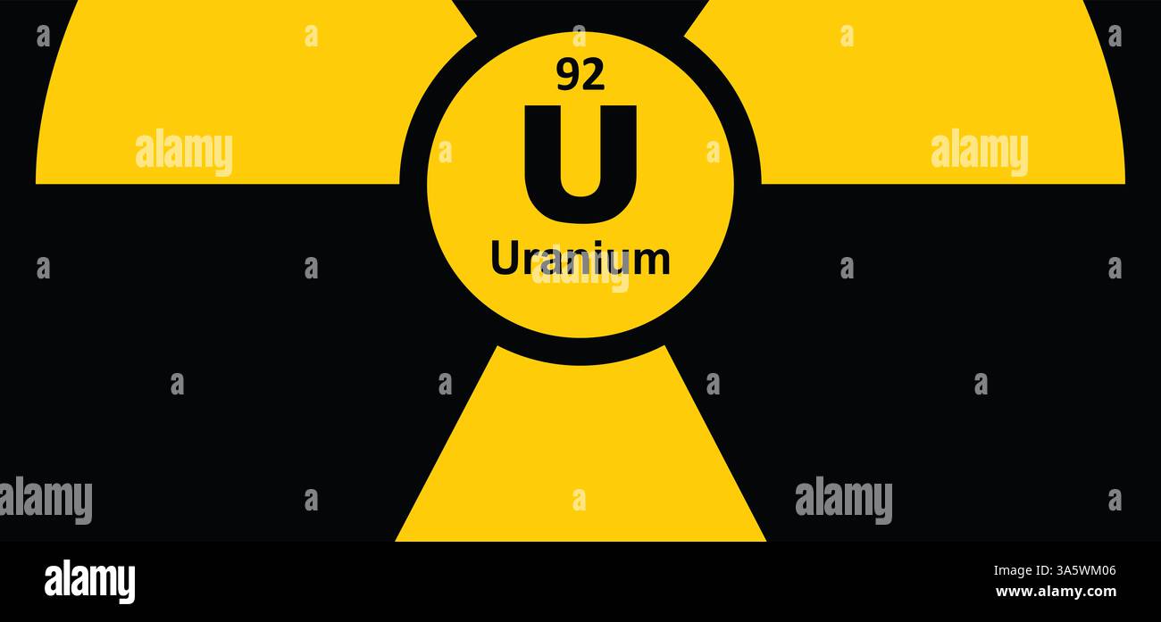 Radioactive elements, periodic table of elements. The four most common ...