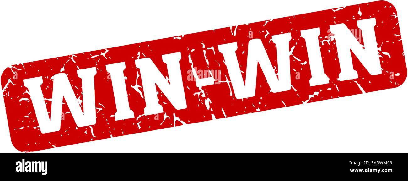 win-win stamp. win-win rectangular sign isolated on transparent ...