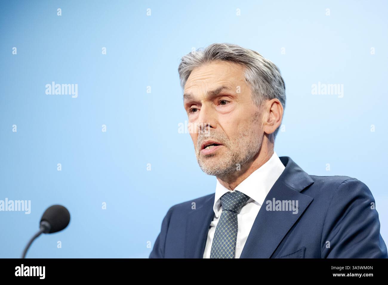 DEN HAAG - Prime Minister Dick Schoof speaks to the press after the ...
