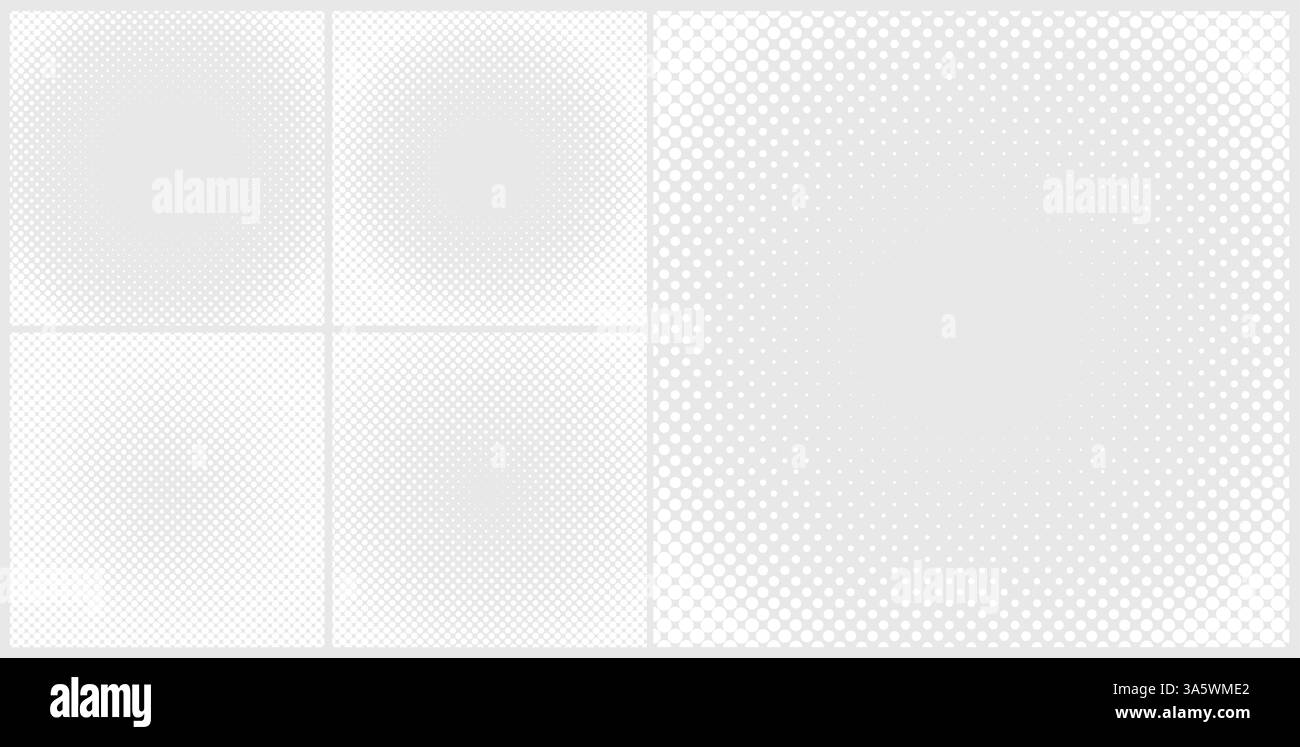 Dot white gray halftone technology abstract texture background. Retro ...