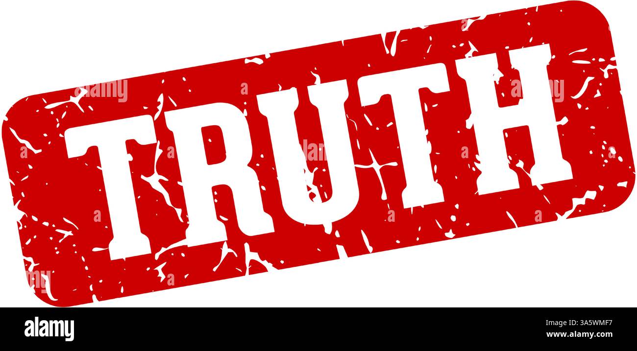 truth stamp. truth rectangular sign isolated on transparent background ...
