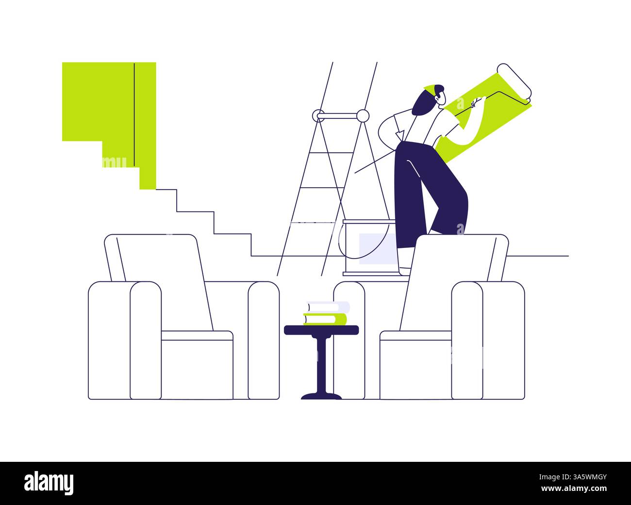 Basement finishing abstract concept vector illustration Stock Vector ...