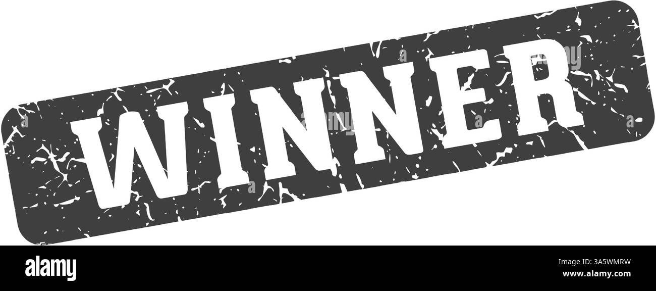 winner stamp. winner rectangular sign isolated on transparent ...