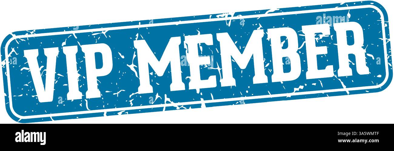vip member stamp. vip member rectangular sign isolated on transparent ...