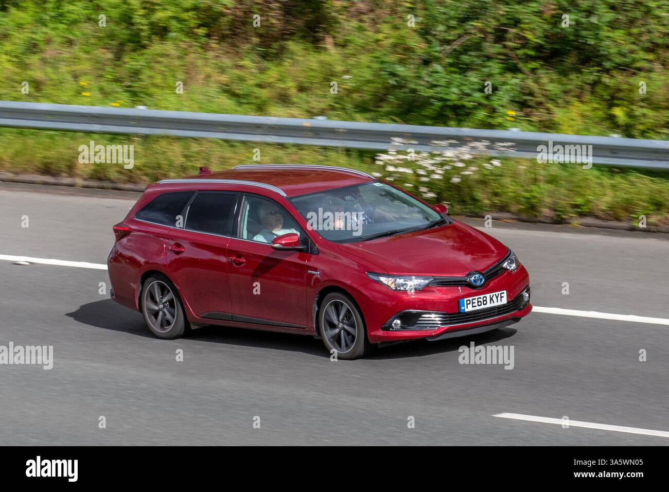 2018 Red TOYOTA AURIS 1.8L VVT-I EXCEL TOURING SPORTS 5d Estate ...
